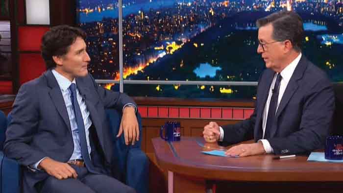Що Трюдо наговорив у «Пізньому шоу зі Стівеном Кольбером»